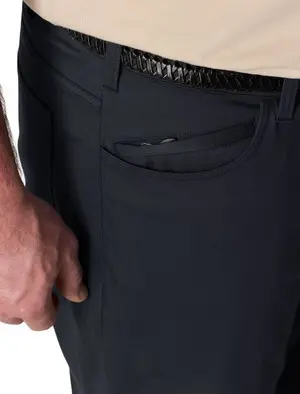 OAK HILL BY DXL Big & Tall Straight-fit 5-pocket Tech Pants - Anthracite