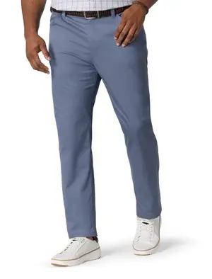 OAK HILL BY DXL Big & Tall Straight-fit 5-pocket Tech Pants - Flint Stone