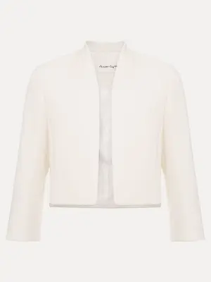 PHASE EIGHT Catherine Collarless Jacket - Cream