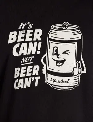 LIFE IS GOOD Big & Tall Beer Can Beer Can't Graphic Tee