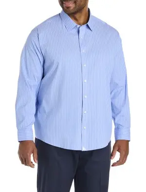 UNTUCKIT FIT BY DXL Big & Tall Whitlock Performance Sport Shirt