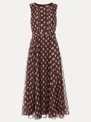 PHASE EIGHT Lucinda Midi Polka Dot Dress