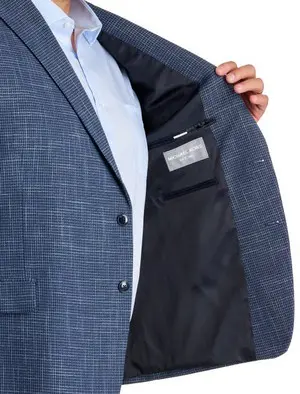 Michael Kors Big & Tall Mini Houndstooth Sport Coat