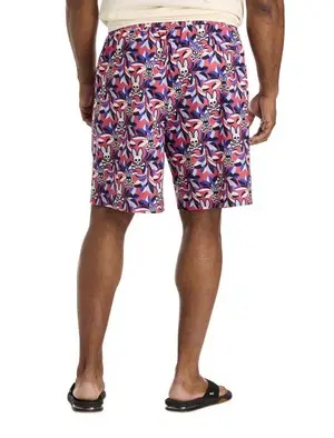 Psycho Bunny Big & Tall Florian Printed Swim Trunks