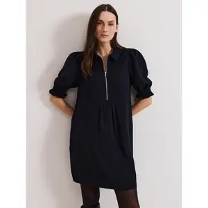 PHASE EIGHT Candice Zip Dress - Navy