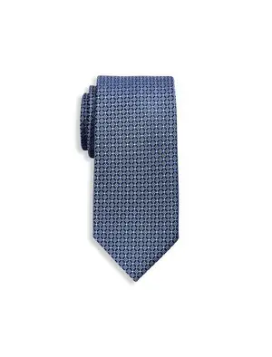 Michael Kors Geometric Printed Neck Tie - Navy