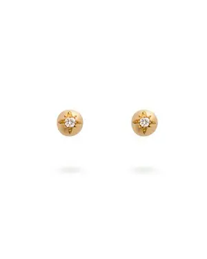 ELOISE JEWELRY Moon Stud Earrings - Diamond