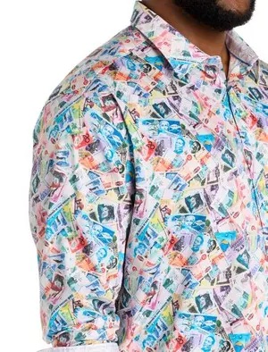ROBERT GRAHAM BY DXL Big & Tall Vacation Fund Sport Shirt