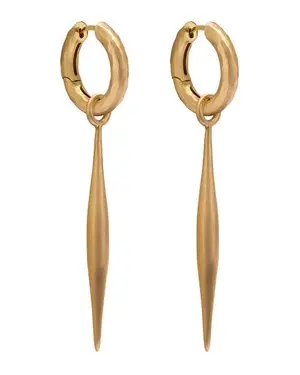 ELOISE JEWELRY Wander Hoops Medium With S Large - Spindle Charm