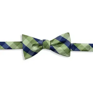 SYNRGY BY DXL Big & Tall Check Bow Tie - Green