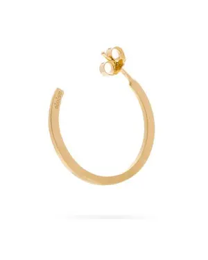 ELOISE JEWELRY Crescent Moon Hoop Earrings With Emeralds