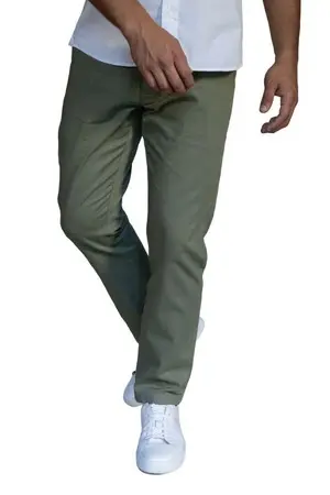 PETER MANNING NYC Stretch Chinos Slim Fit - Olive
