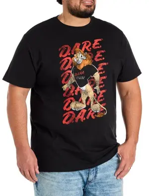 TRUE NATION BY DXL Big & Tall Dare Graphic Tee - Black