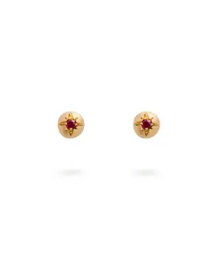 ELOISE JEWELRY Moon Earrings - Ruby