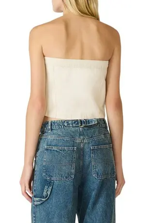 Steve Madden Rietta Strapless Denim Top