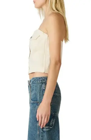 Steve Madden Rietta Strapless Denim Top