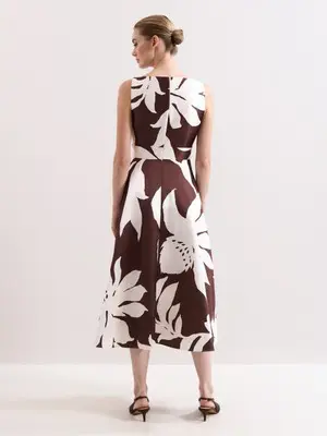 PHASE EIGHT Delicia V-neck Print Maxi Dress