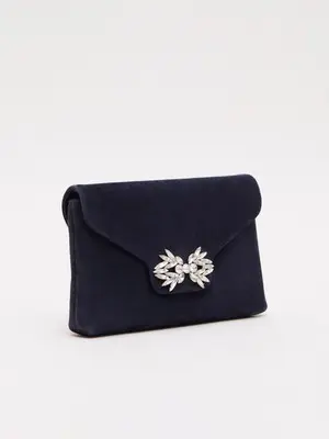 PHASE EIGHT Sparkle Clutch Bag - Navy