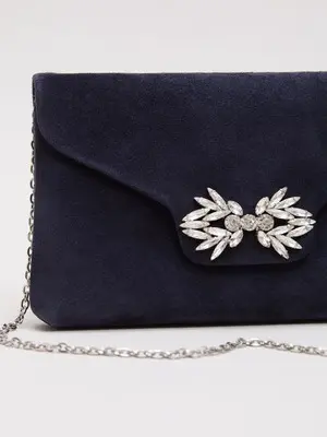 PHASE EIGHT Sparkle Clutch Bag - Navy
