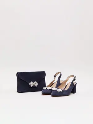 PHASE EIGHT Sparkle Clutch Bag - Navy
