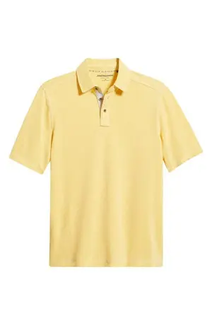 Johnston & Murphy Vintage Slub Polo - Yellow