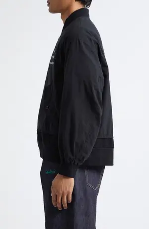 UNDERCOVERISM Graphic Cotton Bomber Jacket