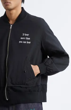 UNDERCOVERISM Graphic Cotton Bomber Jacket