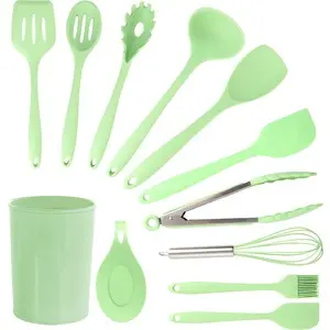 MEGACHEF Silicone Cooking Utensils - Mint Green