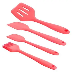 MEGACHEF Silicone Cooking Utensils - Red