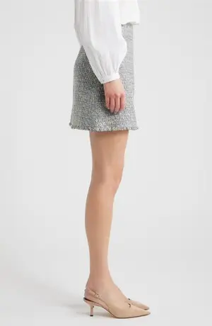 Hugo Boss Vatoni Tweed Miniskirt