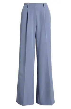Hugo Boss Tiwi High Waist Straight Leg Pants - Bright Blue