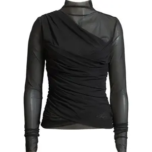 Hugo Boss Etulah Ruched Mesh Top