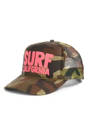 FRIDAY FEELIN’ Surf California Trucker Hat Camo