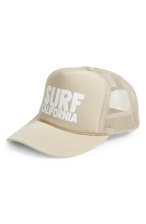 FRIDAY FEELIN’ Surf California Trucker Hat - Tan