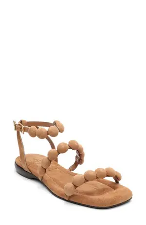 Ash Pompom Detail Sandal Moka Mou