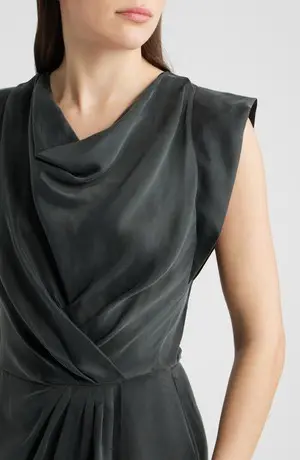 Hugo Boss Dratty Draped Midi Dress