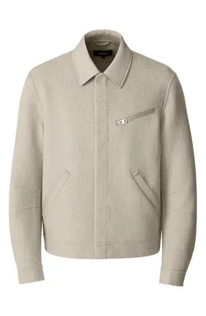 Mackage Hayes Herringbone Mixed Media Wool Jacket