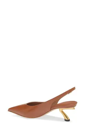 FERRAGAMO Cleya Slingback Kitten Heel Pointed Toe Pump