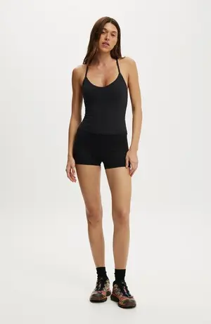 Cotton:on Active Ultra Soft Micro Shortie Shorts - Black
