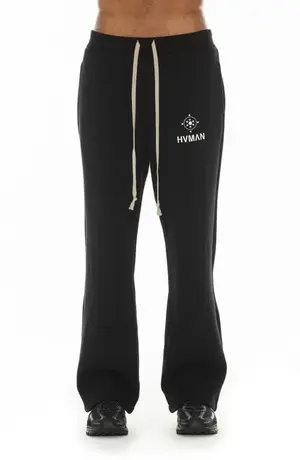 CULT OF INDIVIDUALITY Oversize Cotton Sweatpants - Black