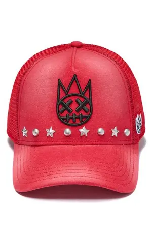 CULT OF INDIVIDUALITY Shimuchan Logo Studded Trucker Hat