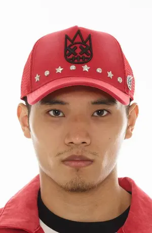 CULT OF INDIVIDUALITY Shimuchan Logo Studded Trucker Hat