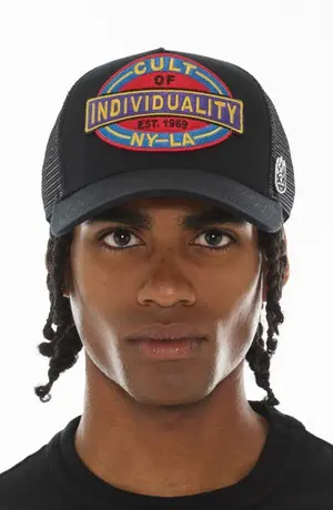 CULT OF INDIVIDUALITY Oversize Patch Trucker Hat