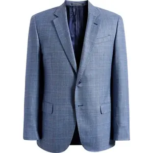 EMPORIO ARMANI Slub Mélange Wool & Silk Blend Sport Coat At Nordstrom