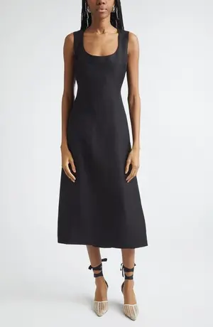 Jacquemus Scoop Neck Day Dresses