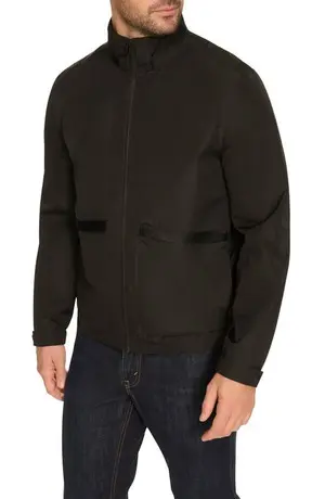 Cole Haan Packable Rain Jacket - Black