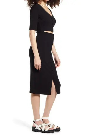 Bp. Cutout Rib Dress