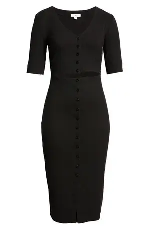 Bp. Cutout Rib Dress