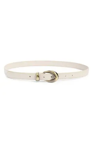 Treasure & Bond Maria Leather Belt - Ivory