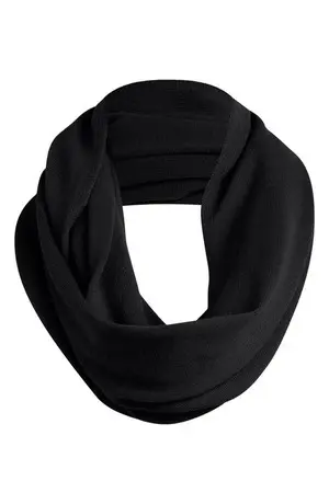 FAVORITE DAUGHTER The Lightweight Knit Wrap Scarf - Black